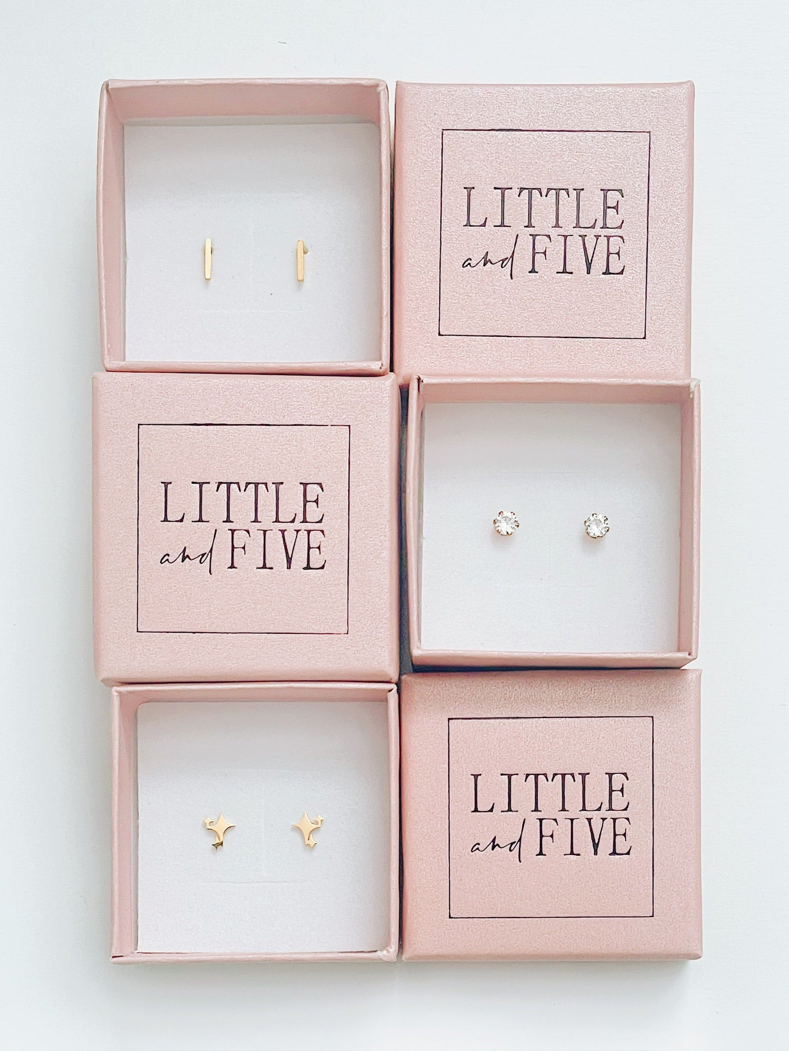 Screw back earrings – Little and Five